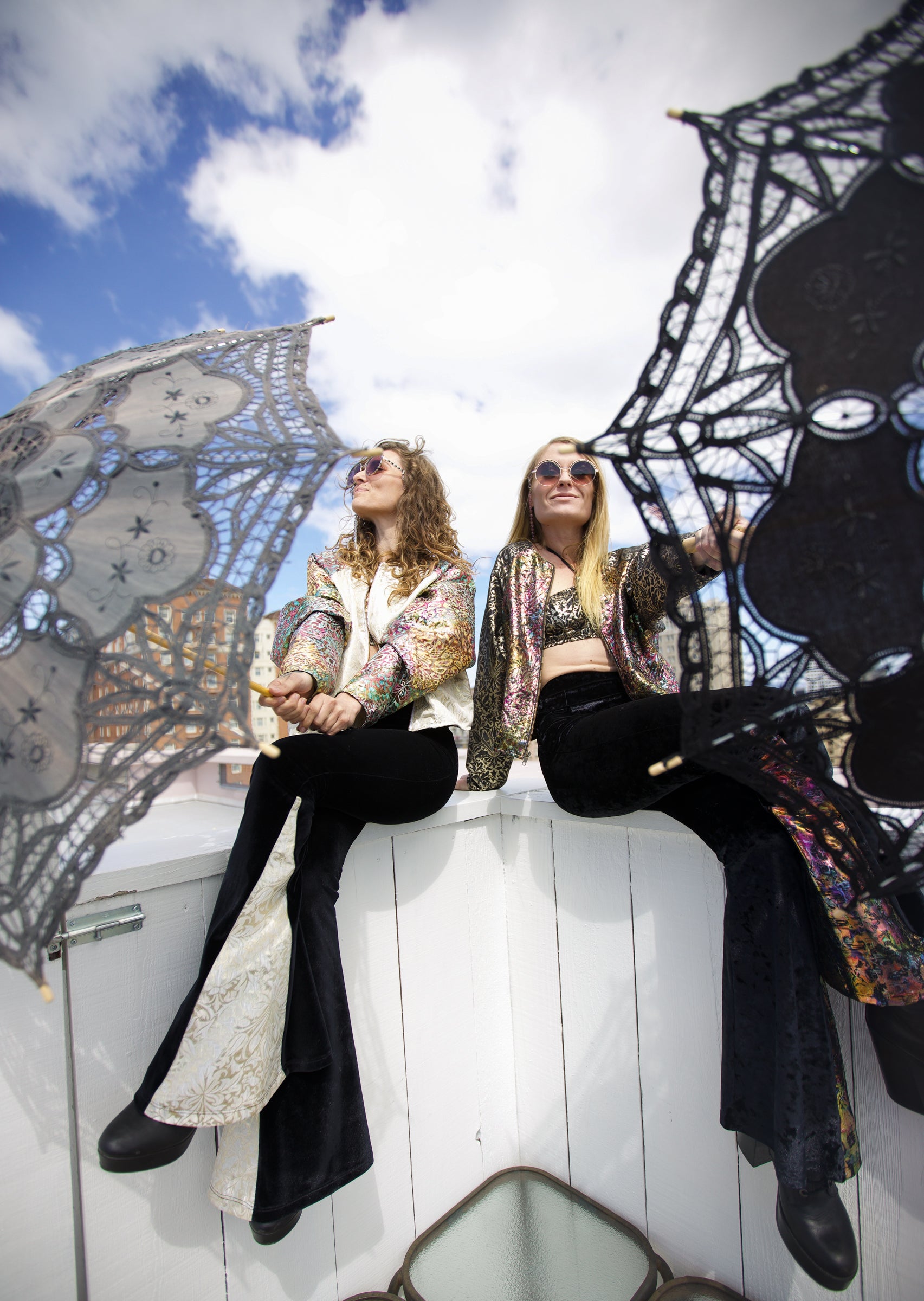 Dark Iridescent Shimmer Jacket – Poppy California Shop