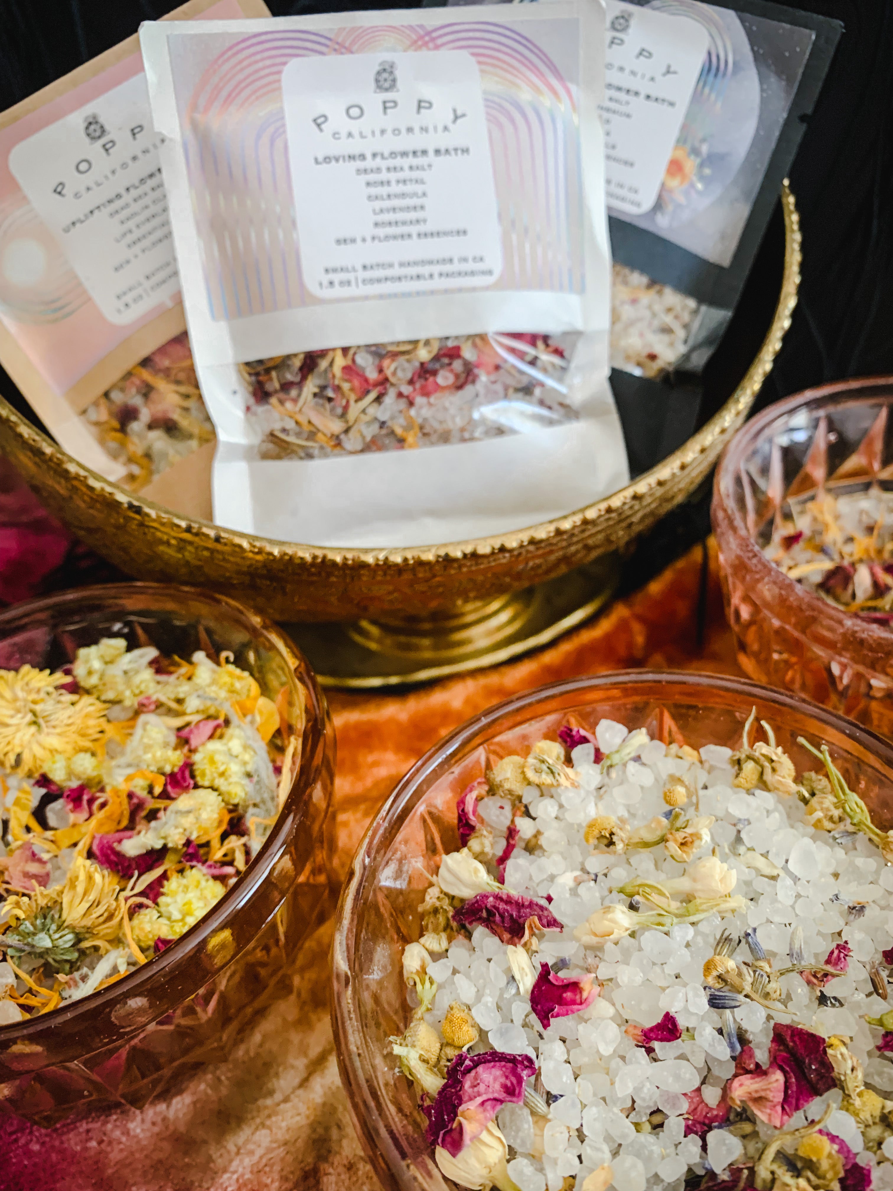 Uplifting Flower Bath Salt Packet – Poppy California Shop