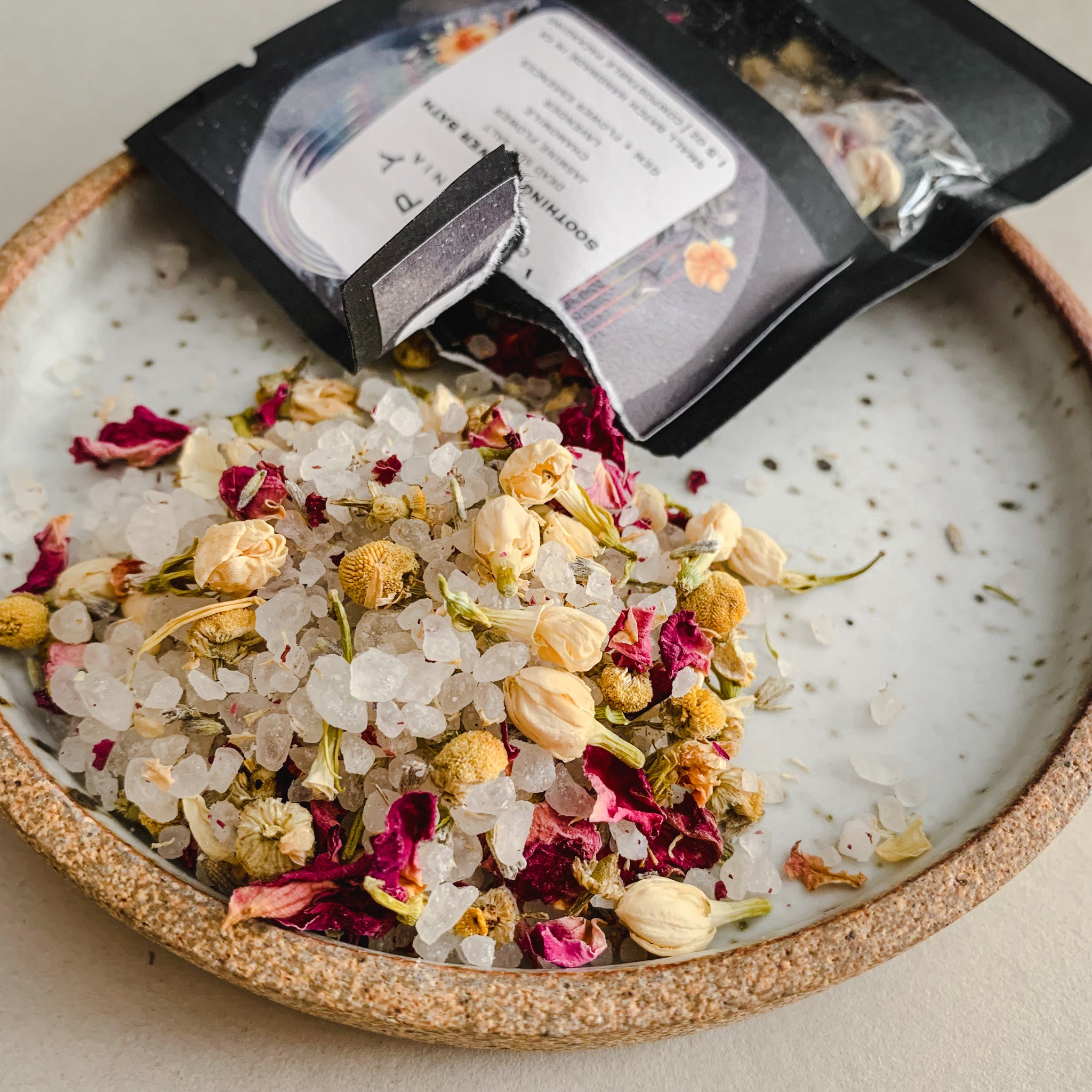 Soothing Flower Bath Salt Packet – Poppy California Shop
